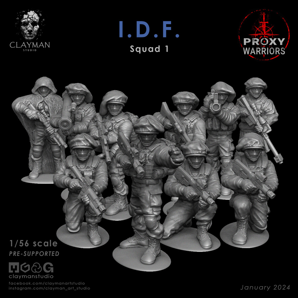 IDF Squad 1 – 1/56 scale