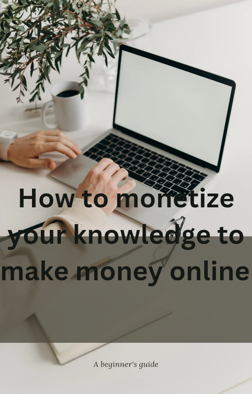 How to monetize your knowledge to make money online