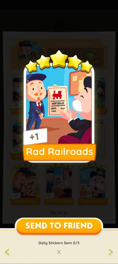 Monopoly Go Rad Railroads 5 Stars