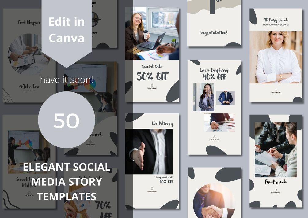 50 Elegant Social Media Story Templates