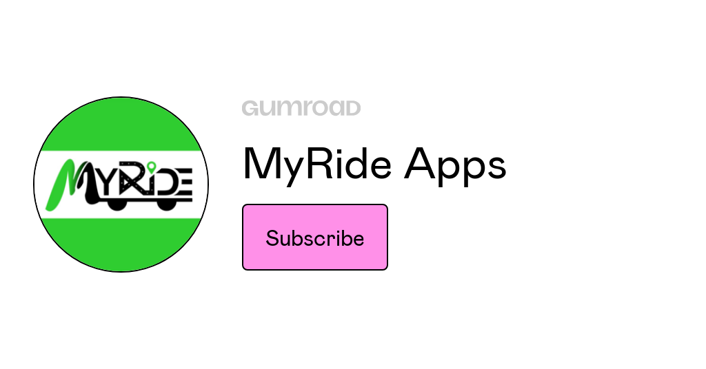 MyRide Apps