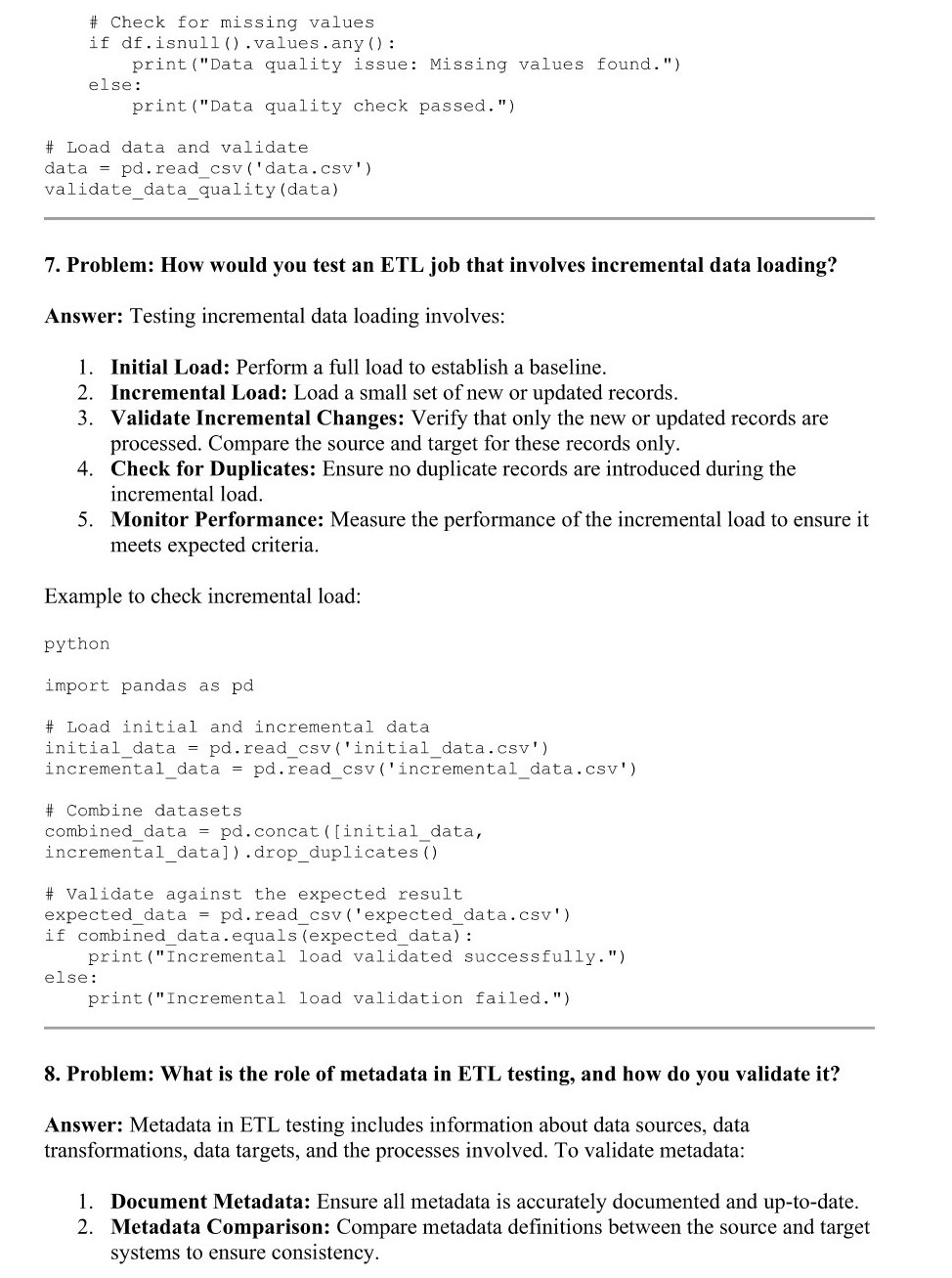 6 PDFs containing ALL Types of Most Asked Interview Q&A (Scenario-Based ...