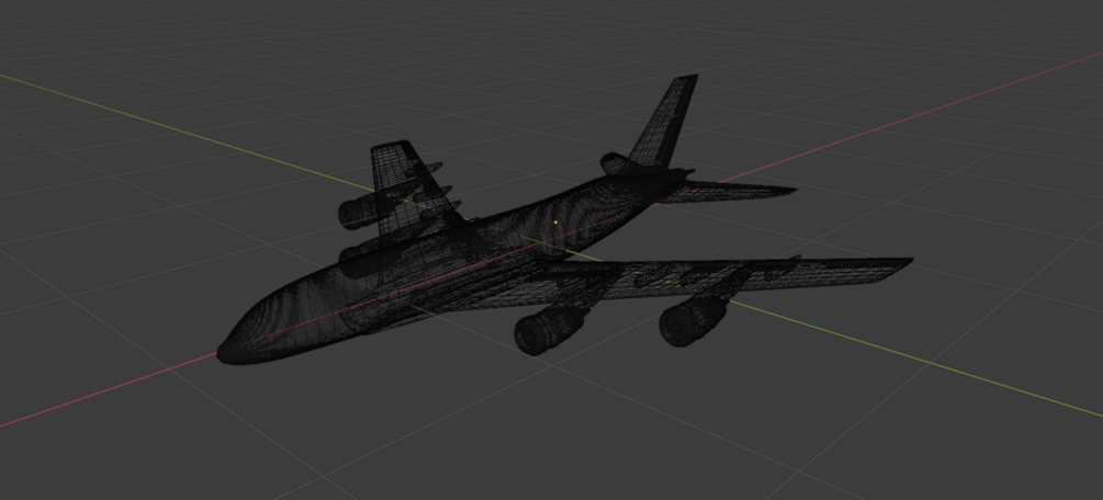 Plane (Airbus 380) Blender Model