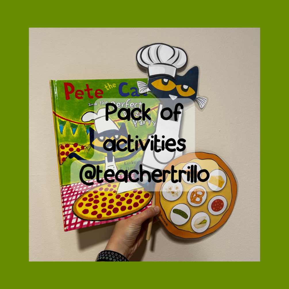 Pete the cat and the perfect pizza party - Pack of activities