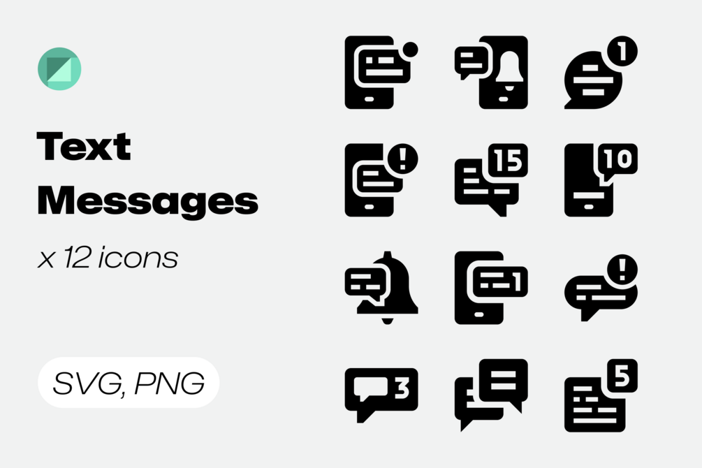 Basicons / Solid / Message Icons