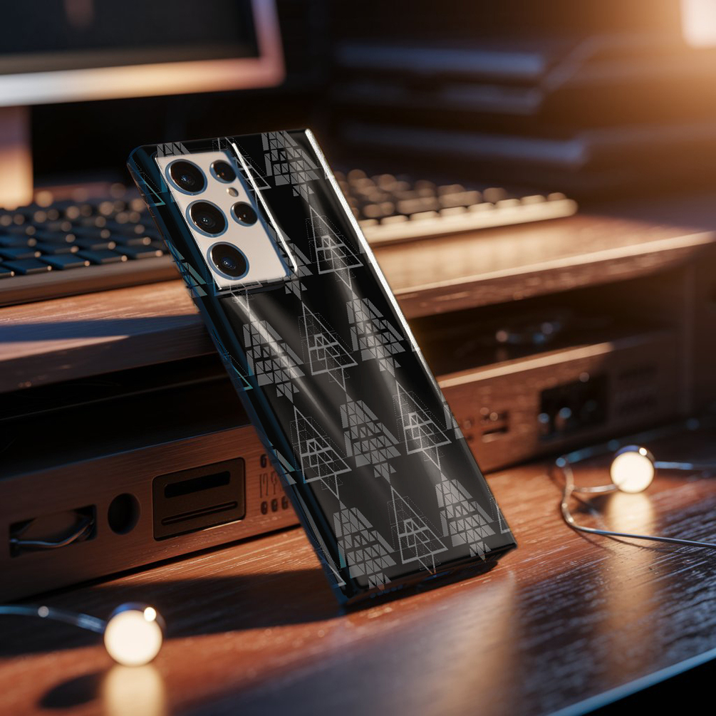 Minimalistic Geometric Pattern - Unique Phone Case Design