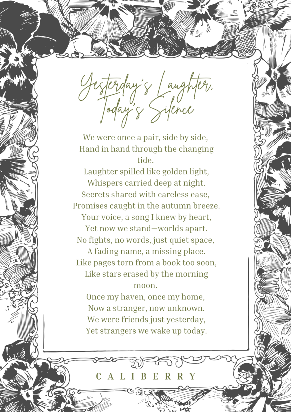 Poem to Perfection
