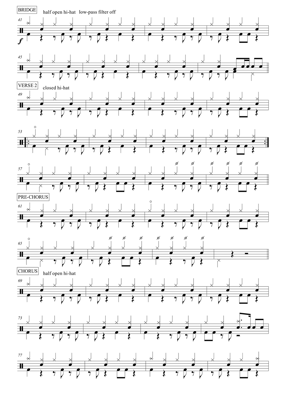 Linkin Park - The Emptiness Machine (Drum Sheet Music)