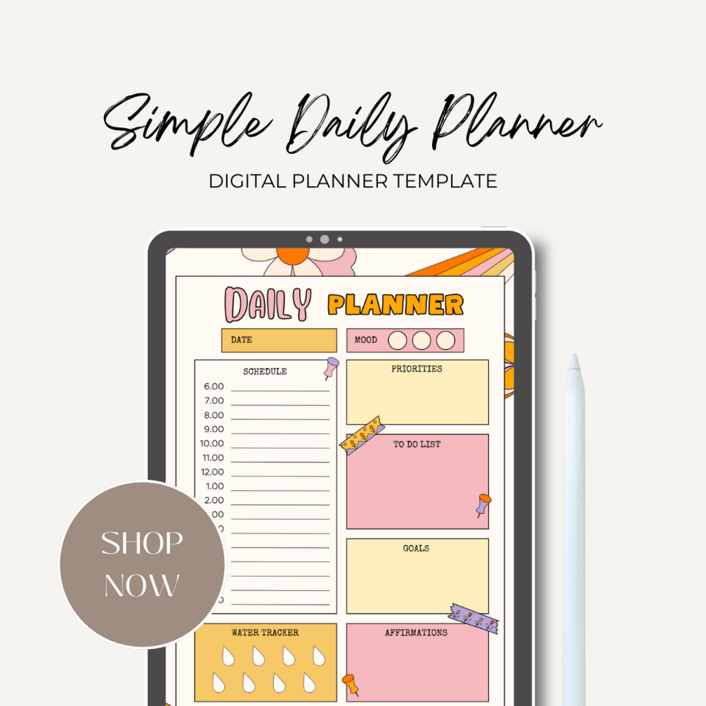 Productive Retro Daily Planner