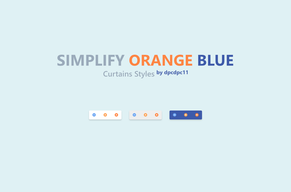 Simplify Orange Blue - Curtains Styles