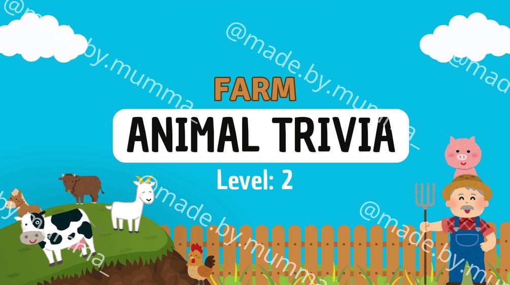 Farm Animals Trivia level 2
