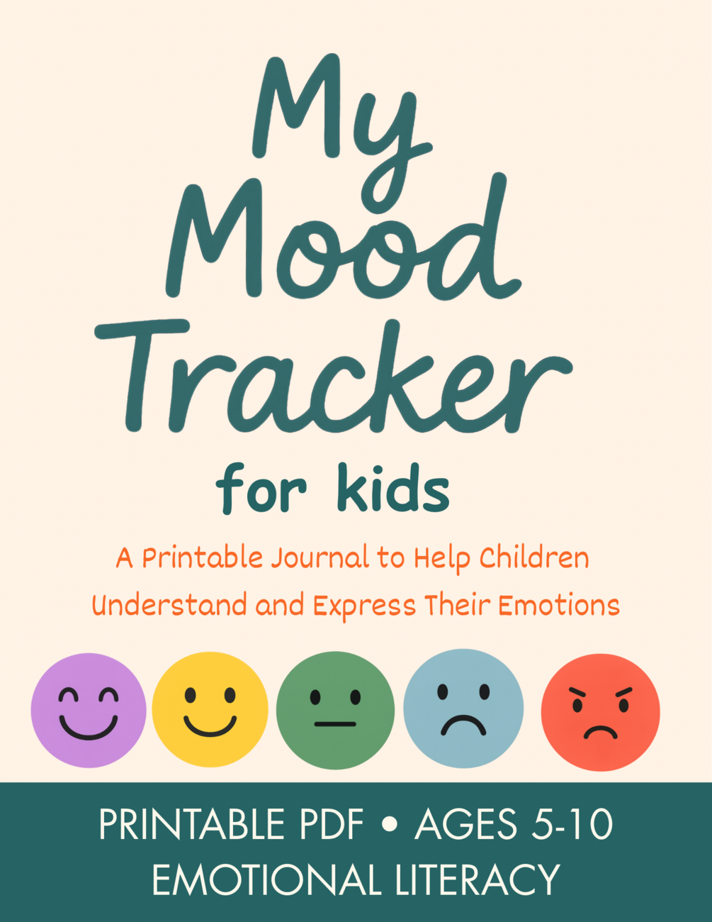My Feelings Tracker for Kids – Daily Emotional Regulation Journal ...