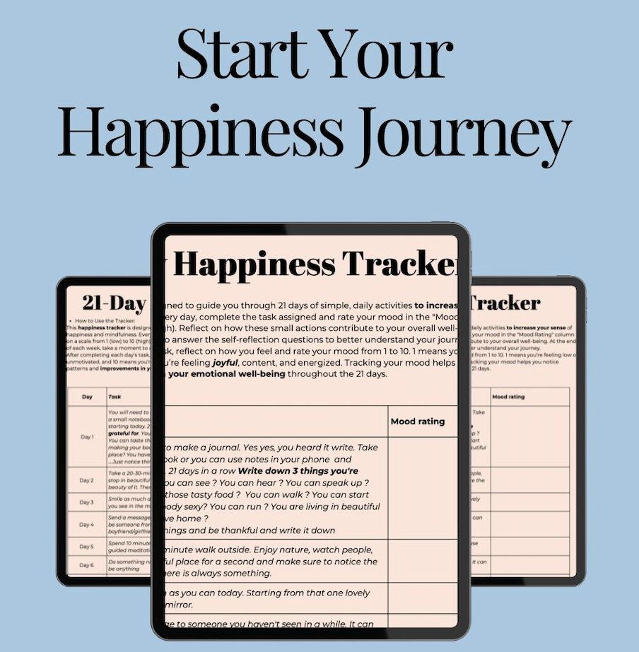 21-Day Happiness Tracker: Build Positive Habits & Boost Your Mood and ...