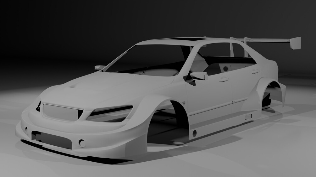 GT500-Style Body Kit for Toyota Altezza (IS300)