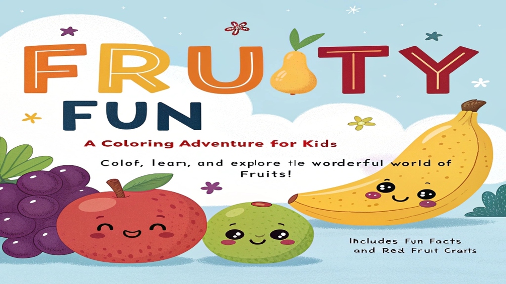 "Fruity Fun: A Coloring Adventure for Kids"