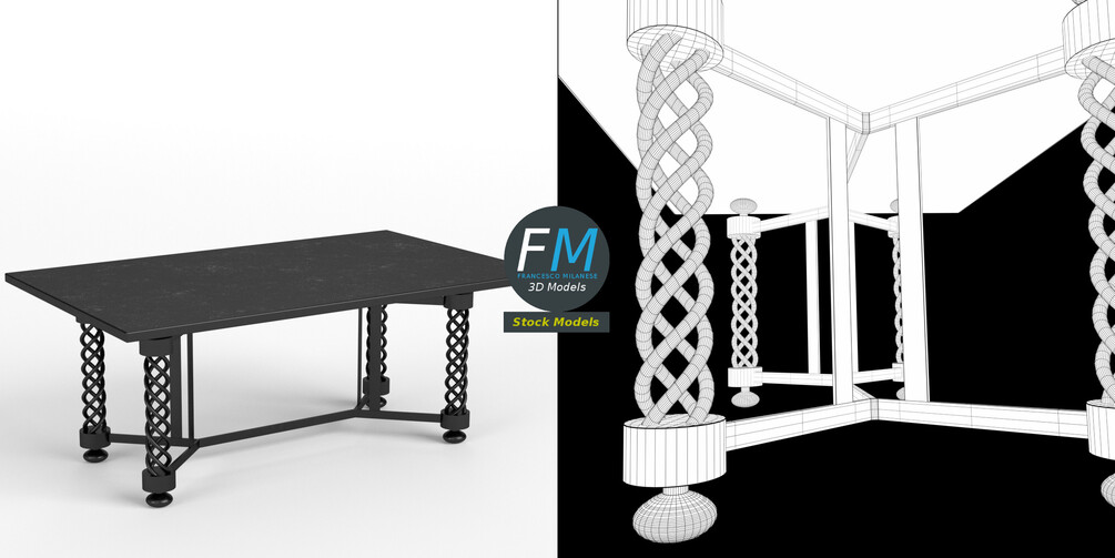 3D MODEL - Table desk 15