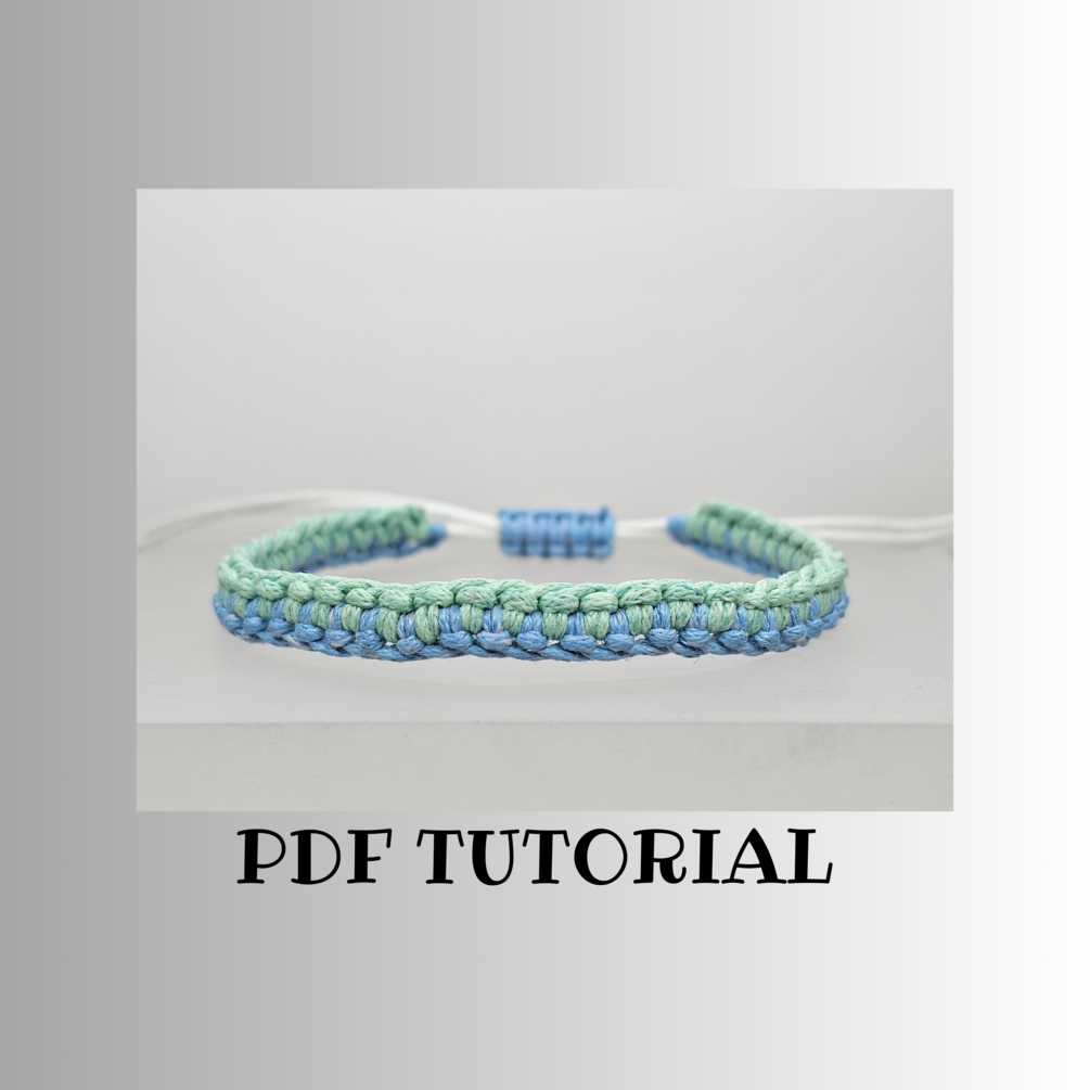 Ladder macrame bracelet tutorial