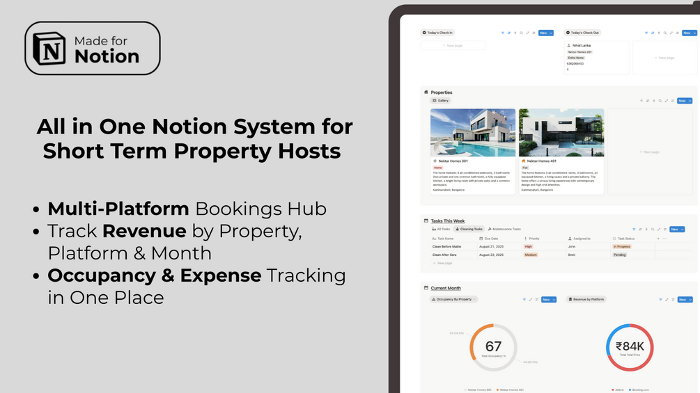 STR Management Notion System - Early Access