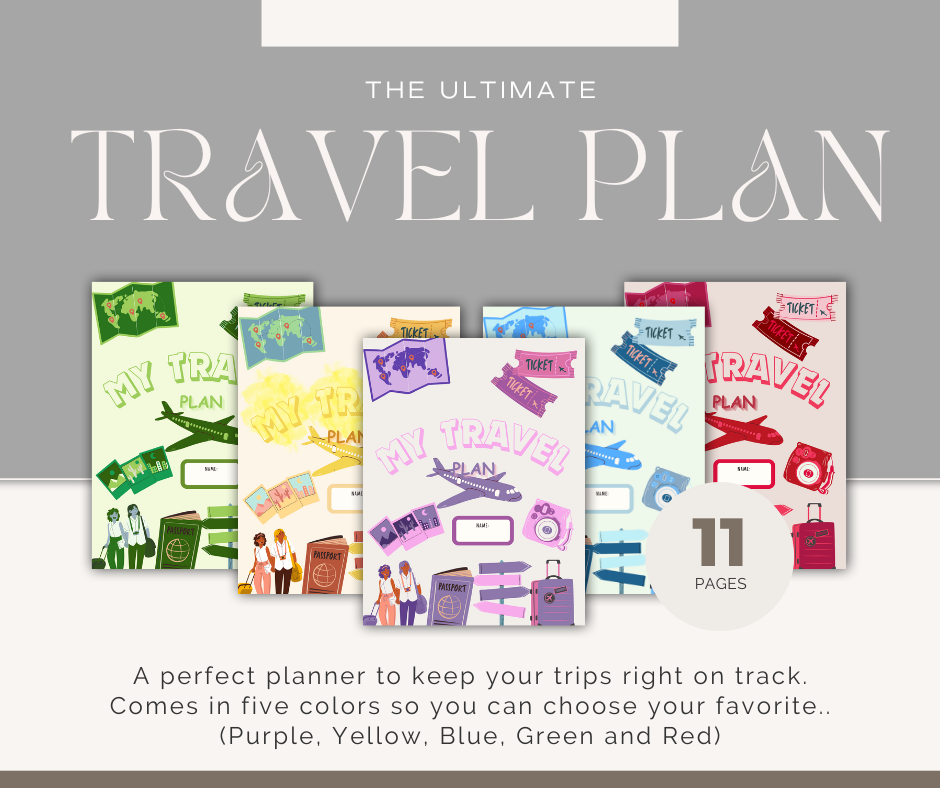 TRAVEL PLAN BUNDLE (GET ALL COLORS!)