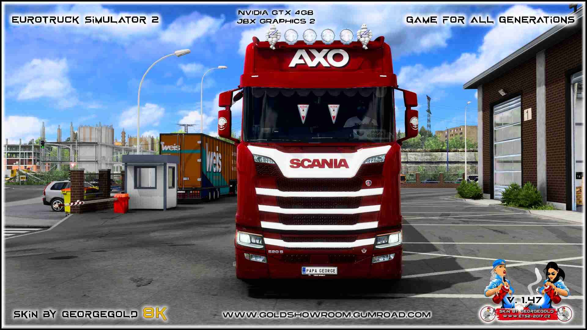 ETS 2 Skin Combo Scania S NG AXO Logistics