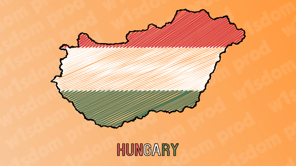 Hand-Drawn Hungary Map Animation | Sketch-Style with Flag