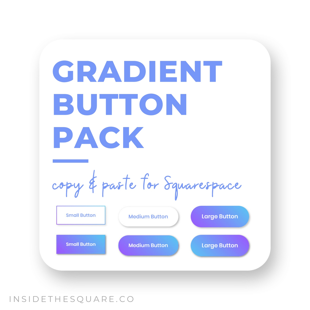 Gradient Button Pack - Blues