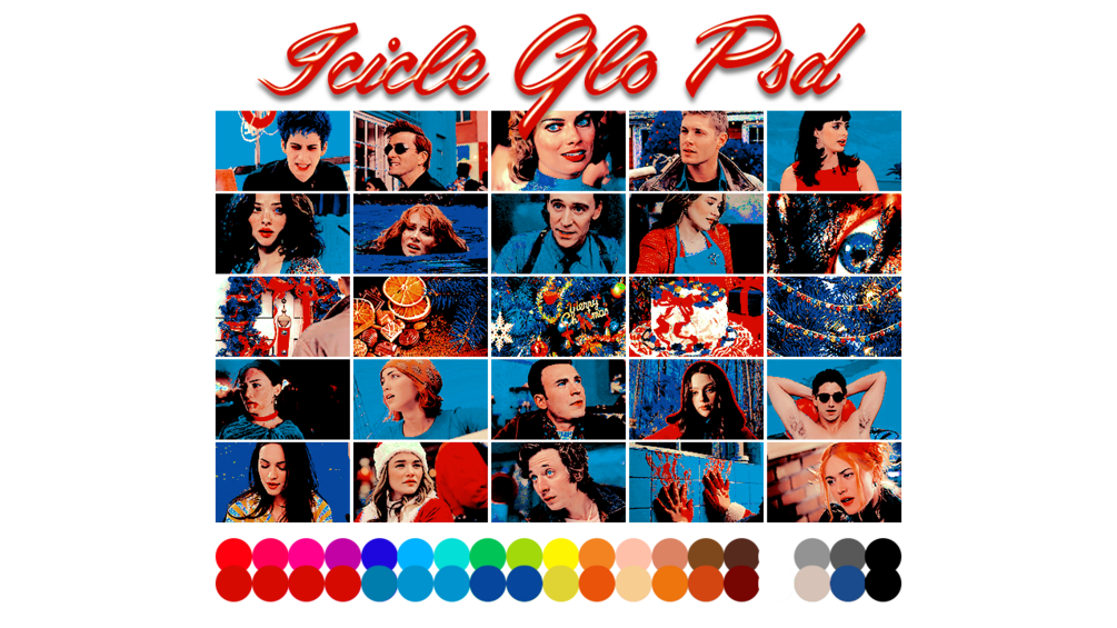 icicle glo coloring psd