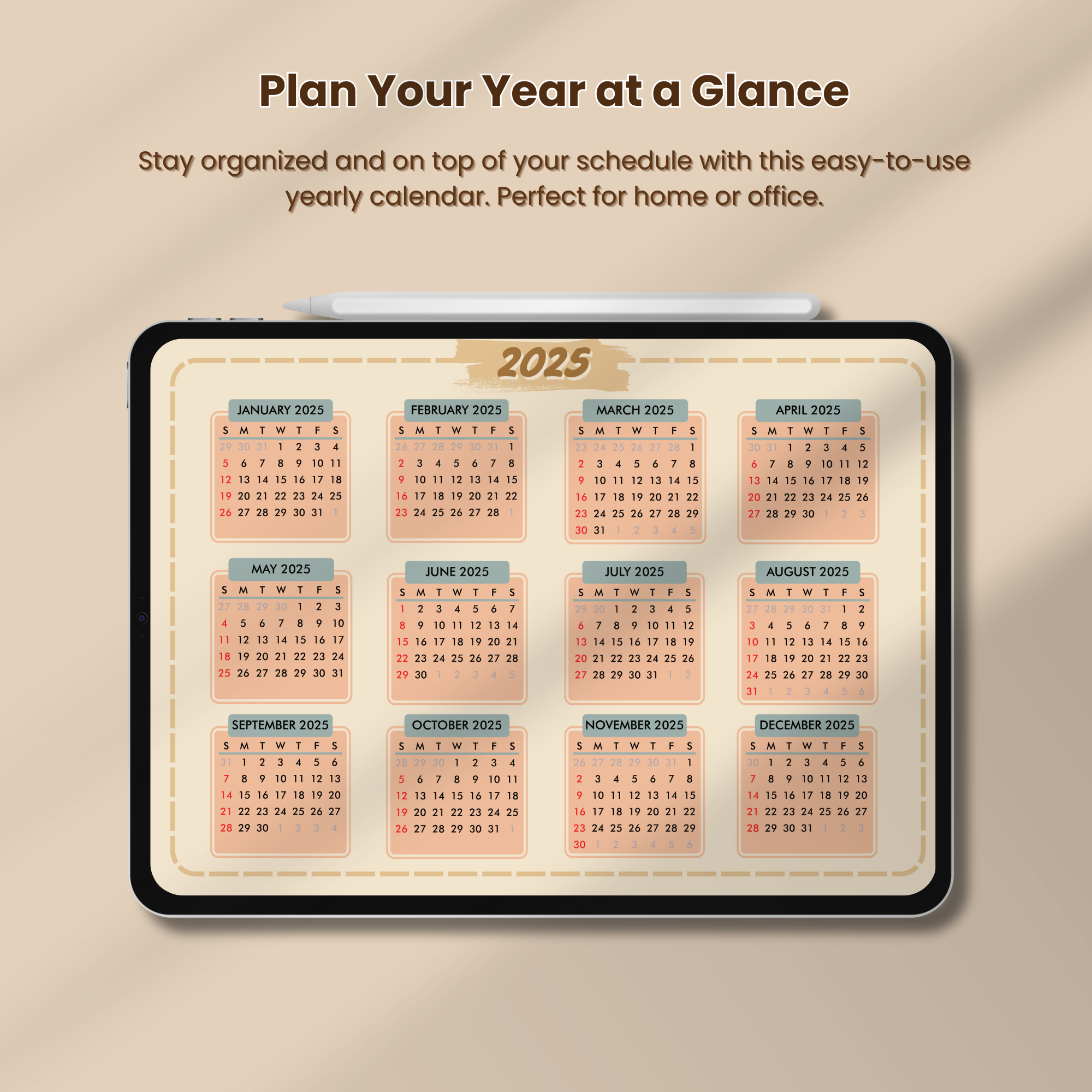 Dated Cozy Planner 2025 for Students | Aesthetic Weekly & Monthly Digital PDF | Hyperlinked ...