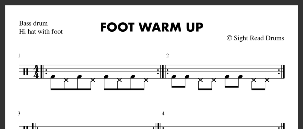 Foot Warm Up