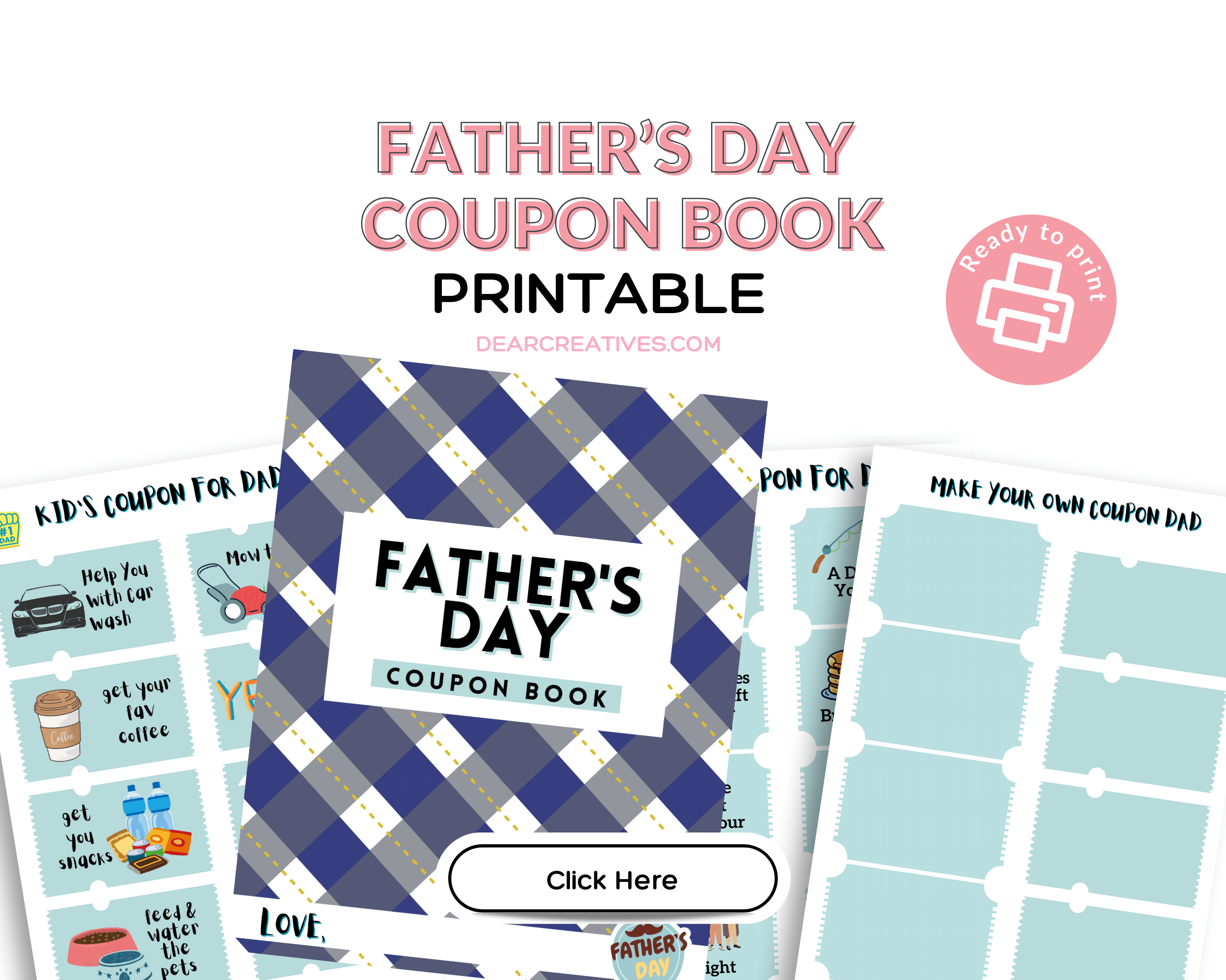 Father's Day Coupon Book Printables