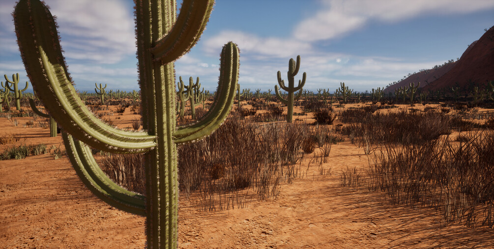 How To procedurally create a Realistic Cactus Optimized for Game in ...