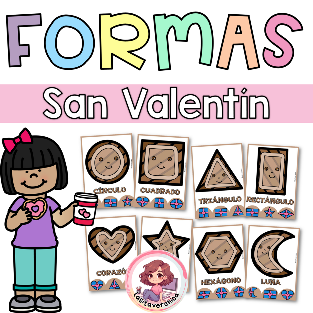 Plastilina formas bombones. San Valentín/ Playdough mats. Shapes. Spanish