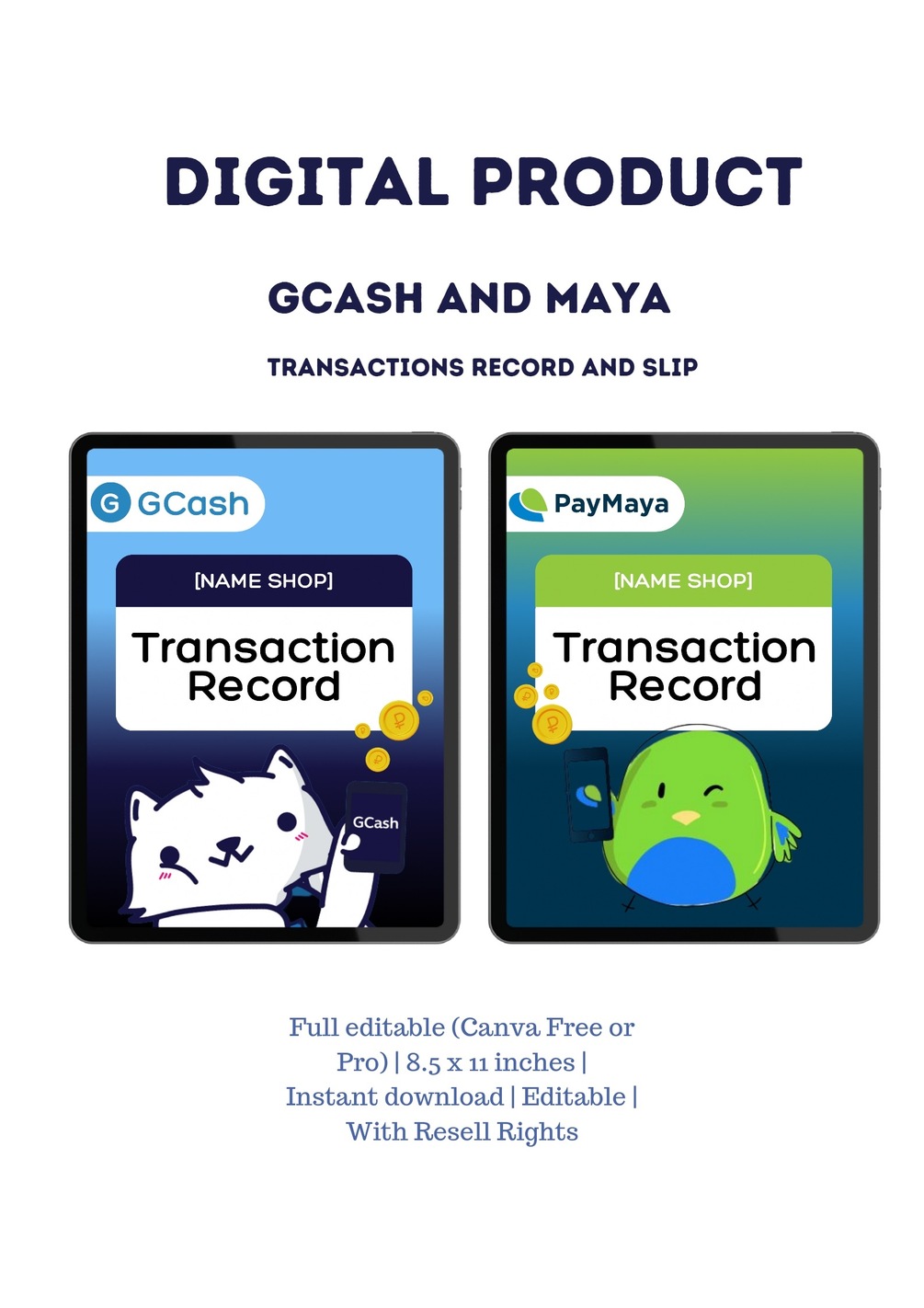 Introducing: GCash and Maya Transaction Records & Slips