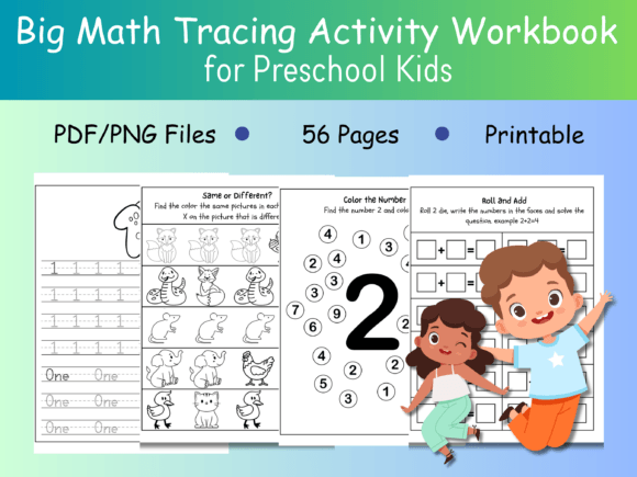 Big Math Workbook for Preschooler Kids