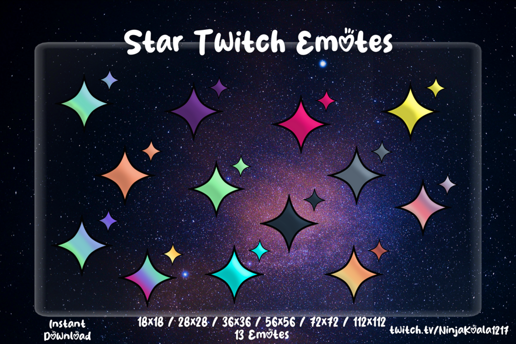 Stars Emotes, Cute Emotes, Twitch Emotes, Discord Emotes, Gamer Emotes ...