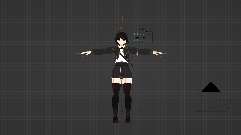 Stylized Anime Rig v1 [BLENDER/GOO ENGINE 3.6+] (ui kinda breaks in 4.0+)