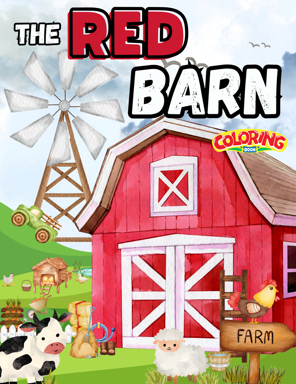 The Red Barn: Coloring Book