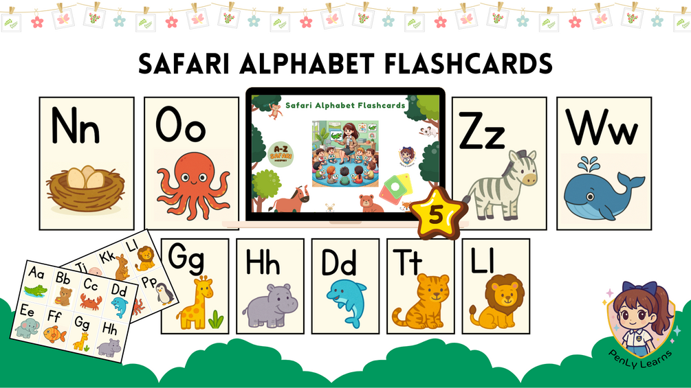 Safari Alphabet Flashcards
