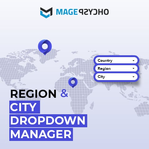 Magento 2 Region & City Dropdown Manager
