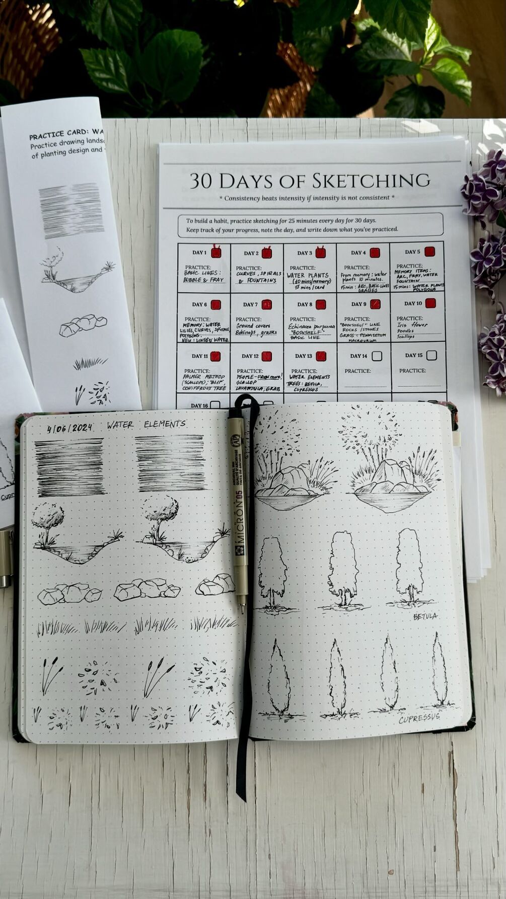 Practice Sketching Workbook