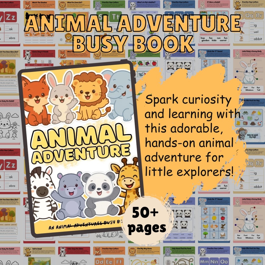 Animal Adventure Busy Book
