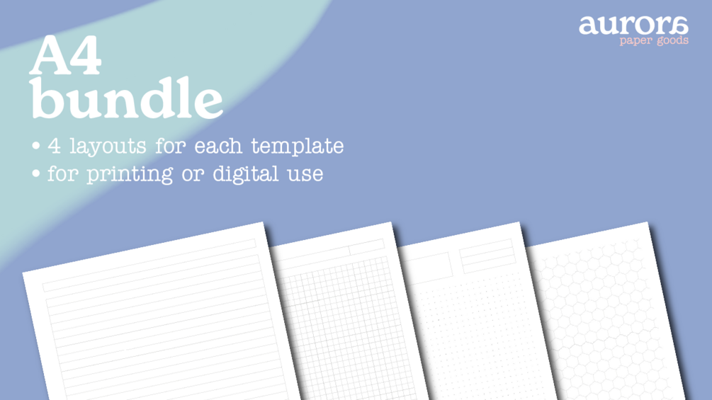Printable A4 Paper Bundle Digital Paper Template For Discbound