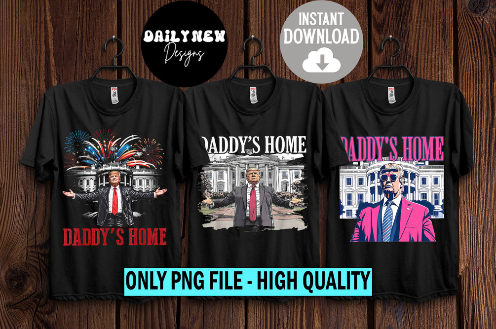 3 PNG Designs Daddy's Home PNG, Preppy Trump PNG, Make America Great ...