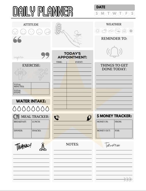 Be A Star Planner: A 5-Page System for Success