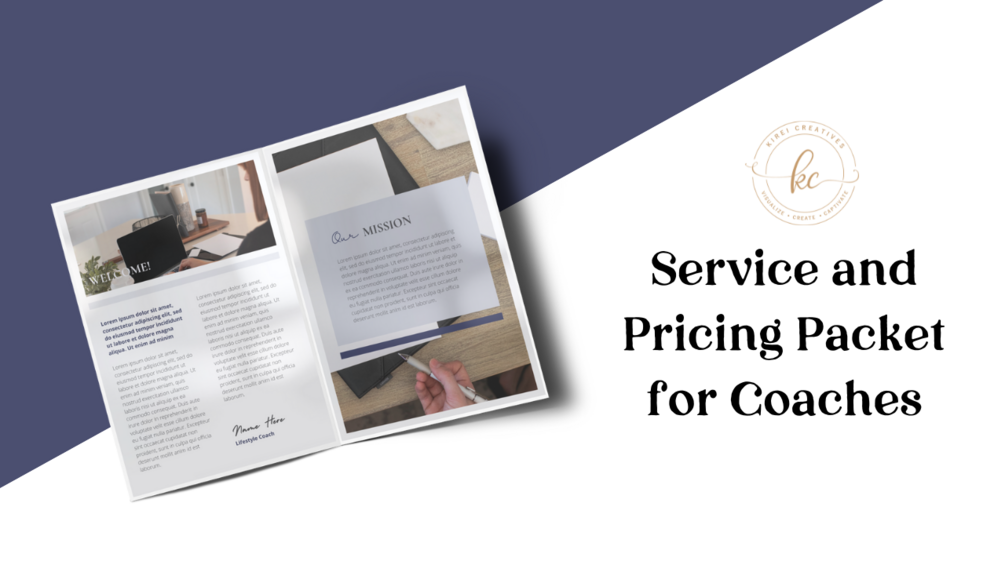 Service and Pricing Packet for Coaches
