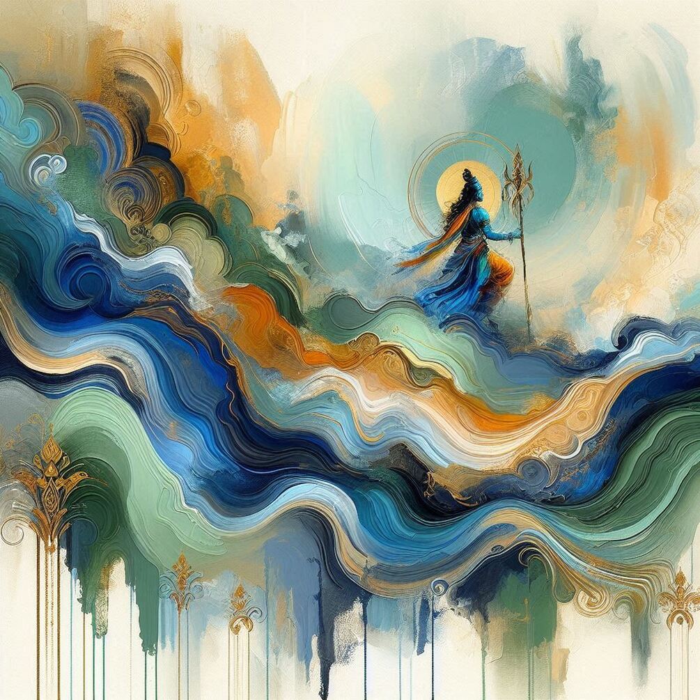 Divine Abstract Expressionism: Ethereal Images of Gods 🌌🙏 # ...