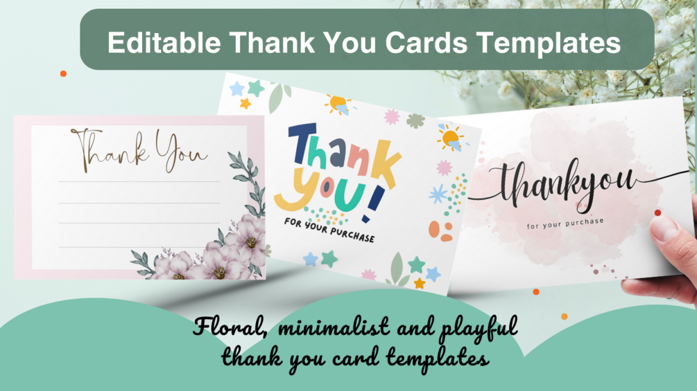 Editable Thank You Card Templates