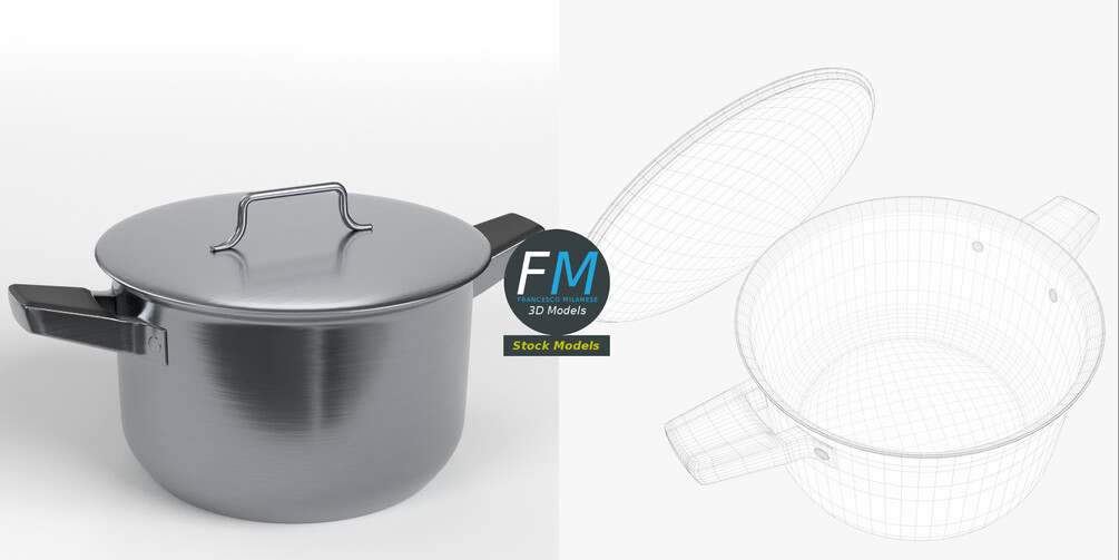 3D MODEL - Stock pot
