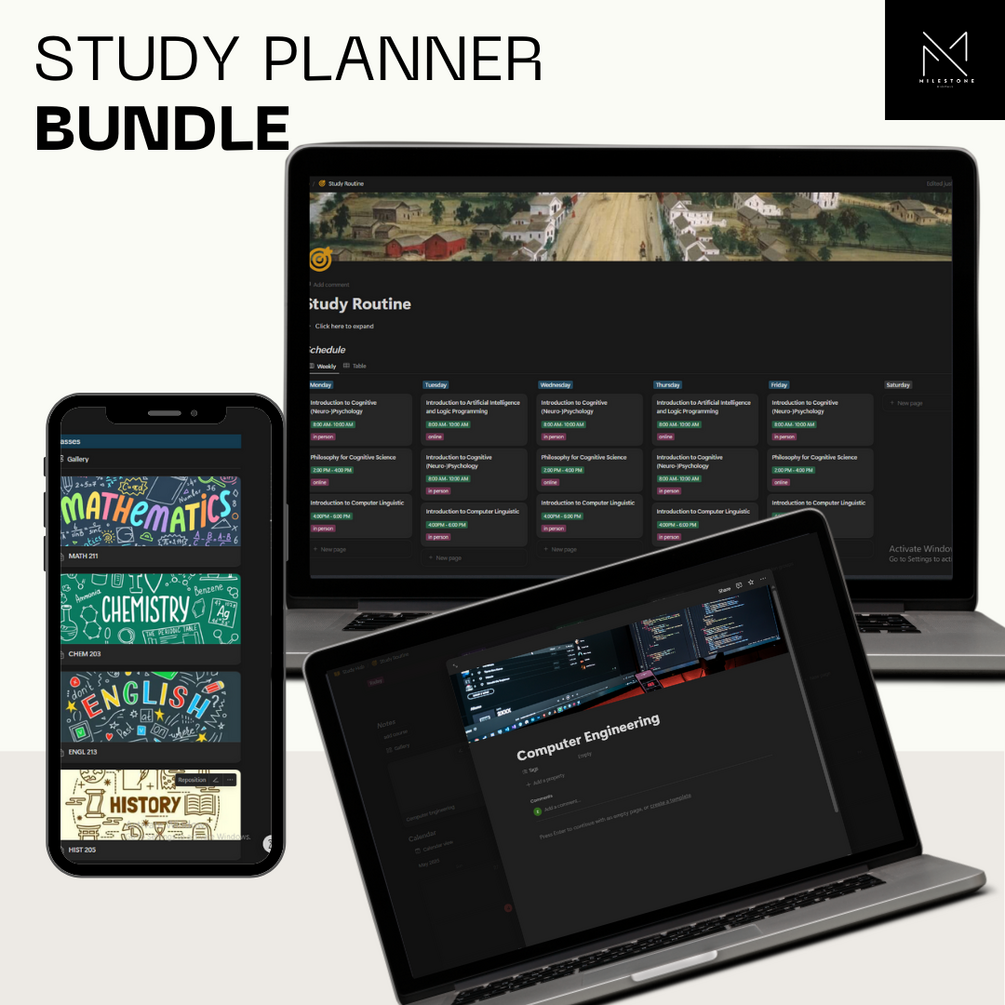 ULTIMATE STUDENT STUDY BUNDLE NOTION TEMPLATES