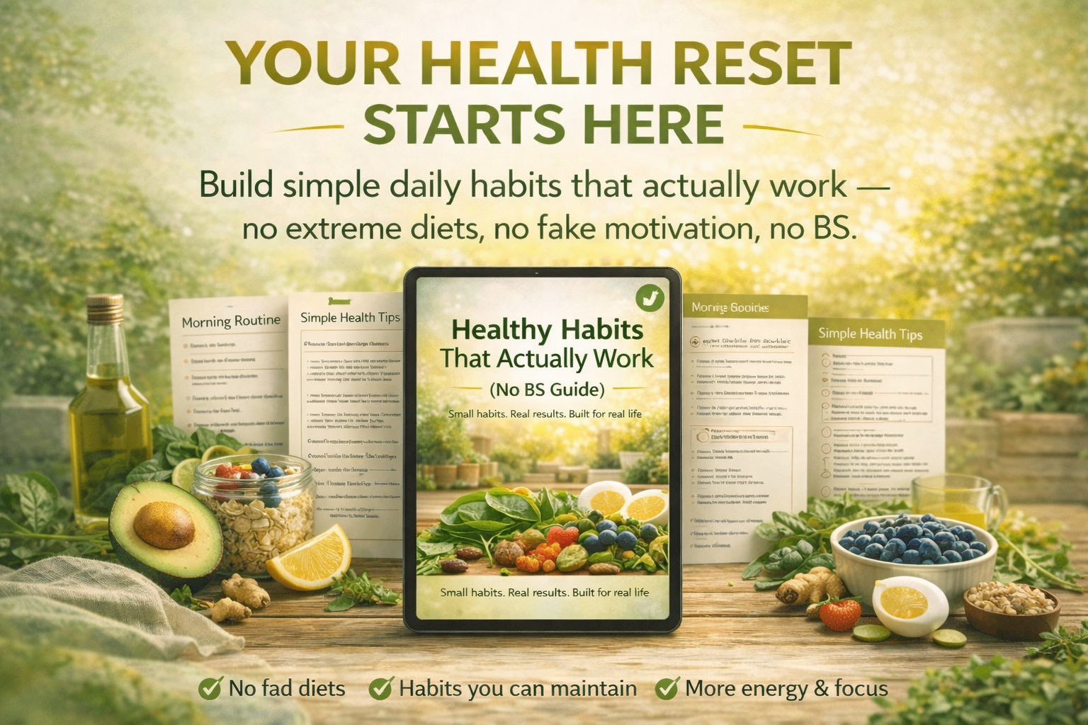 Healthy Habits That Actually Work (No BS Guide)